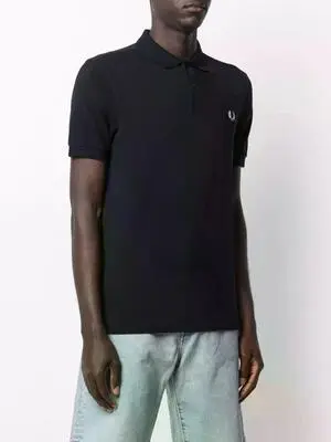 Fred Perry Embroidered Logo Polo Shirt - Blue