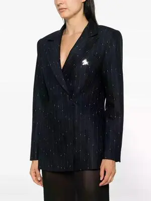 GENNY Pinstripe Virgin Wool-blend Blazer
