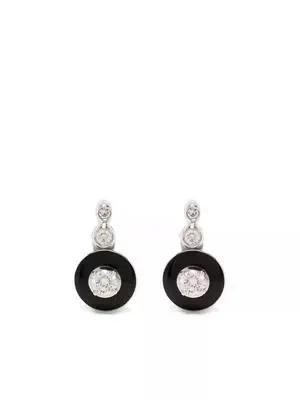SELIM MOUZANNAR 18kt White Gold Mina Diamond Earrings - Silver