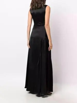 AMI Paris Side-panel Long Dress
