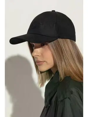 Moncler Gabardine Baseball Cap - Black