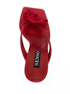 Senso Electra Heeled Mules - Red