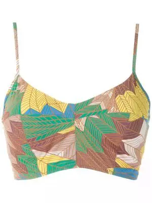 AMIR SLAMA Cropped Bra Top - Multicolour