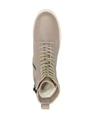 Furla Rita Lace-up Combat Boots - Neutrals