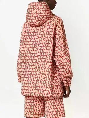 Valentino Garavani Toile Iconographe Zip Up Hoodie Jacket