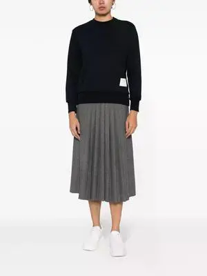 Thom Browne Rwb Stripe Cotton Sweatshirt
