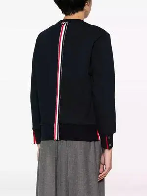 Thom Browne Rwb Stripe Cotton Sweatshirt