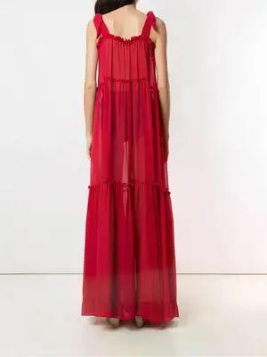 AMIR SLAMA Silk Maxi Dress