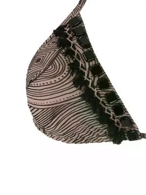 AMIR SLAMA Embellished Triangle Bikini Set