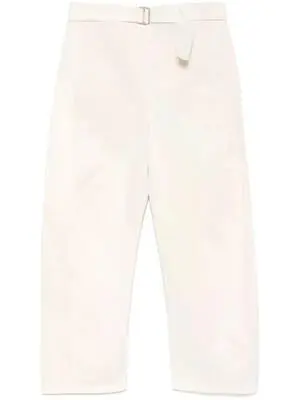 LEMAIRE Twisted Belted Trousers - Neutrals