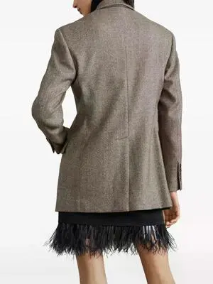 Brunello Cucinelli Double-breasted Herringbone Blazer