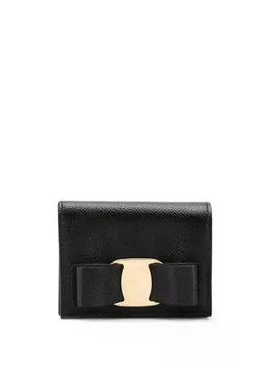 FERRAGAMO Vara Bow Wallet - Black