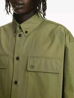 Off-White Logo-embroidered Shirt Jacket