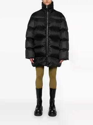 Rick Owens Quilted Recycled Polyamide Turtle Raincoat - Black