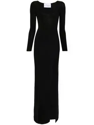 ANA RADU Knitted Maxi Dress - Black