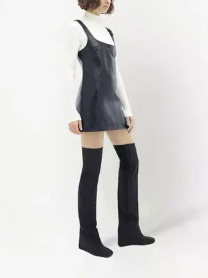 COURREGES Reedition Vinyl Mini Dress - Blue