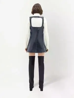 COURREGES Reedition Vinyl Mini Dress - Blue