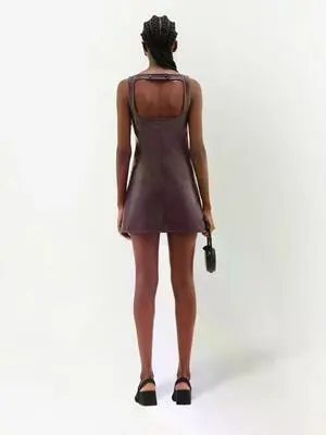 COURREGES Re-edition Vinyl Mini Dress - Red