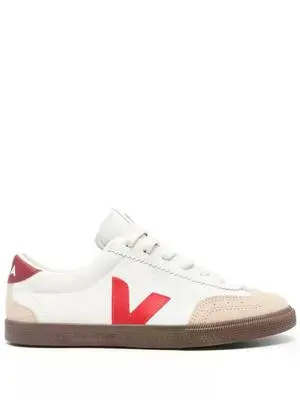 VEJA Volley Suede-panelled Sneakers - White