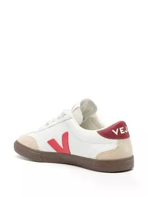 VEJA Volley Suede-panelled Sneakers - White