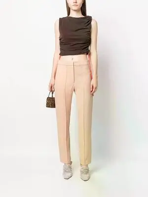 Alex Perry Pleat-detail Straight-leg Trousers