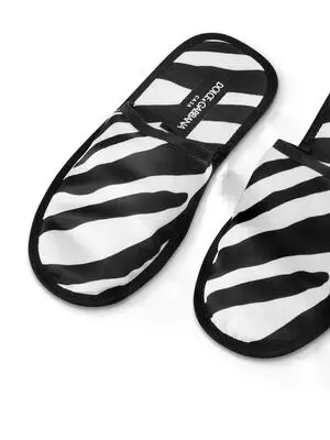 Dolce & Gabbana Zebra Print Travel Comfort Set