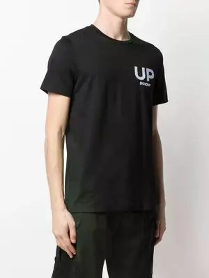 DONDUP Logo-embroidered T-shirt - Black