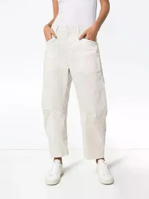 NILI LOTAN Shon Balloon-leg Trousers - White