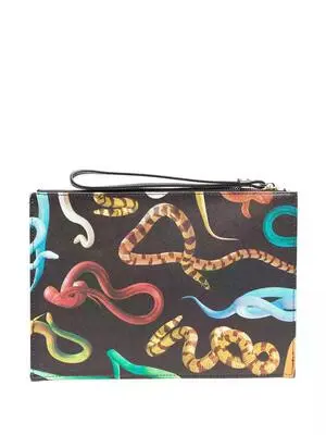 SELETTI Snake-print Wash Bag