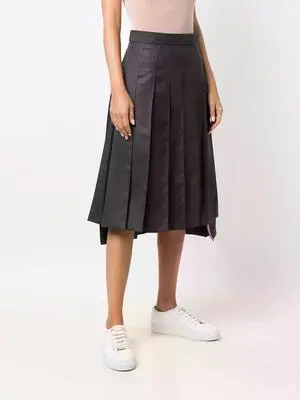 Thom Browne Super 120's Twill Pleated Skirt