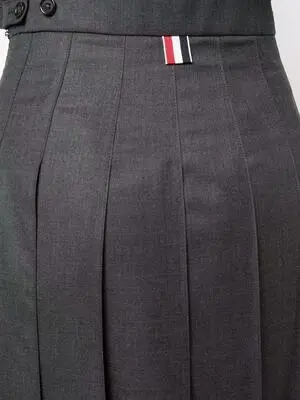 Thom Browne Super 120's Twill Pleated Skirt