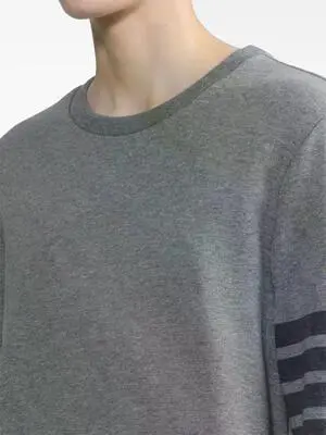 Thom Browne Cotton Sweatshirt With 4-bar Stripe