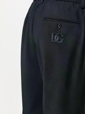 Dolce & Gabbana Logo-embroidered Tailored Trousers