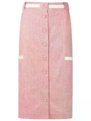 ALCACUZ Buttoned High-waisted Skirt