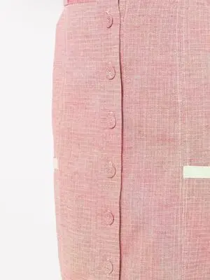ALCACUZ Buttoned High-waisted Skirt