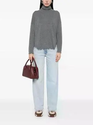 MOTHER The Spinner Zip Sneak Jeans
