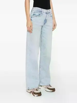 MOTHER The Spinner Zip Sneak Jeans
