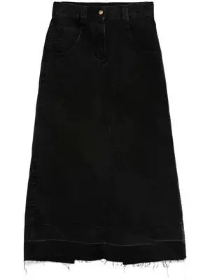 Palm Angels Denim Maxi Skirt