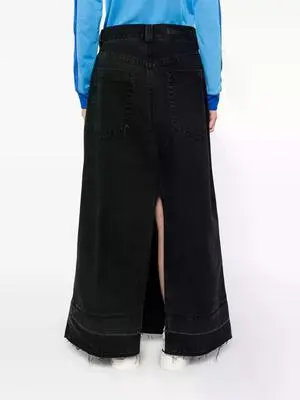 Palm Angels Denim Maxi Skirt