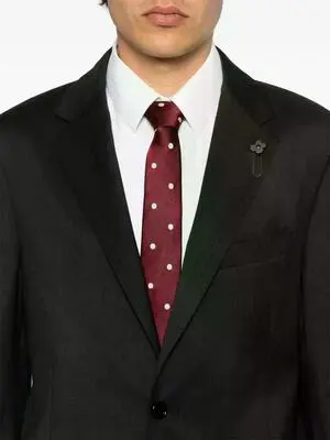 LARDINI Single-breasted Blazer - Black