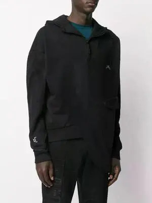 A-COLD-WALL* Asymmetric Logo Printed Hoodie