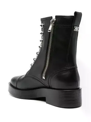 Casadei Calf Leather Combat Boots