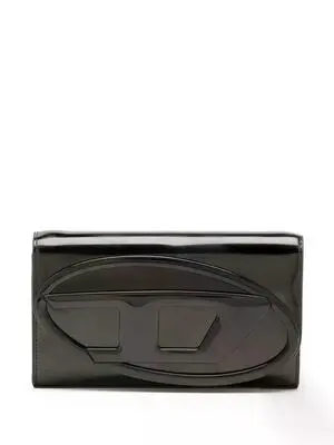 DIESEL® 1dr Leather Wallet-on-chain - Black