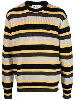 Études Studio Boris Striped Knitted Jumper - Neutrals