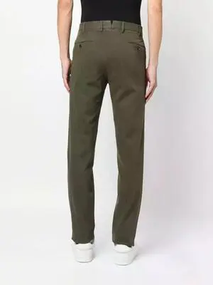 PT TORINO Mid-rise Straight-leg Trousers - Green