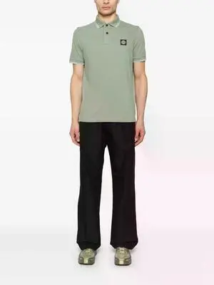Stone Island Compass-motif Polo Shirt