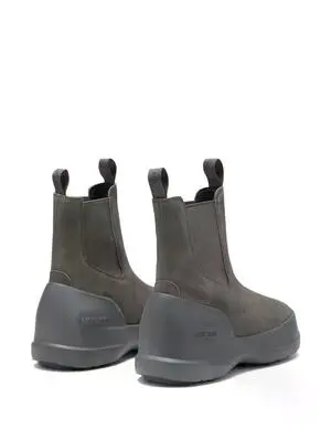 Moon Boot Luna Logo-print Boots - Grey