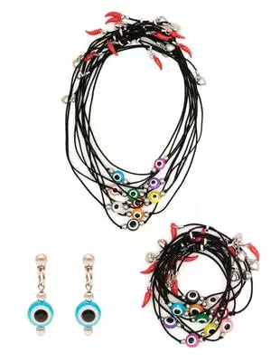 AMIR SLAMA Lucky Charm Necklace - Black