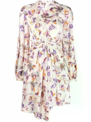 Zadig&Voltaire Rivage Floral-print Dress - Neutrals
