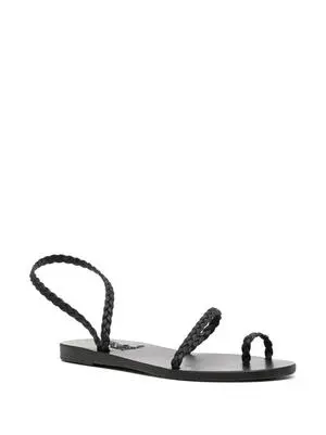 ANCIENT GREEK SANDALS Eleftheria Open-toe Sandals - Black